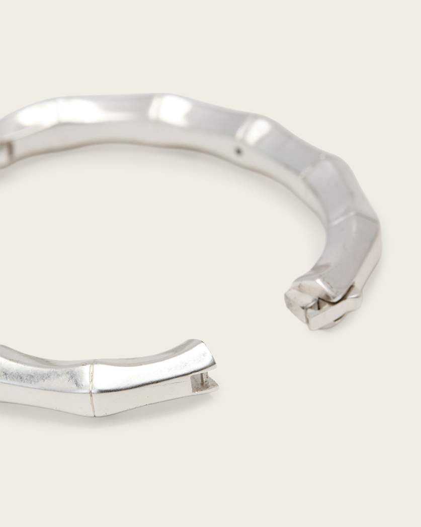 Clara Hinge Bracelet WARM SILVER | ALLSAINTS